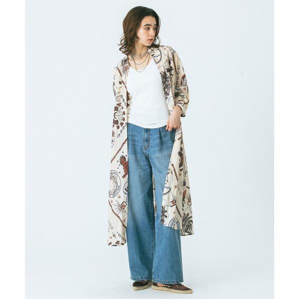 型番：210252041003ブランド：ローズバッド商品名：HLAADAforROSEBUD/BANDANA BIAS SHIRT OPカラー：NAVY/BEIGE