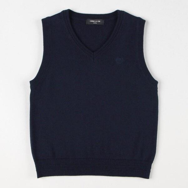 型番：98-70KM04-205ブランド：コムサイズム商品名：ベーシック ニット ベスト (140-160cm)カラー：グレー/ブラック/ネイビー