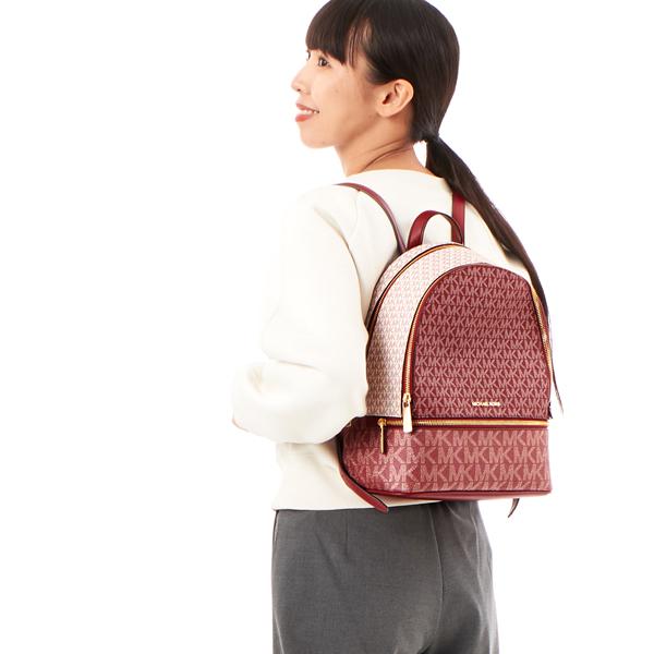 型番：35F5GRAB2V606ブランド：マイケル・コース商品名：RHEA MD ZIP BACKPACK バックパックカラー：チェリー
