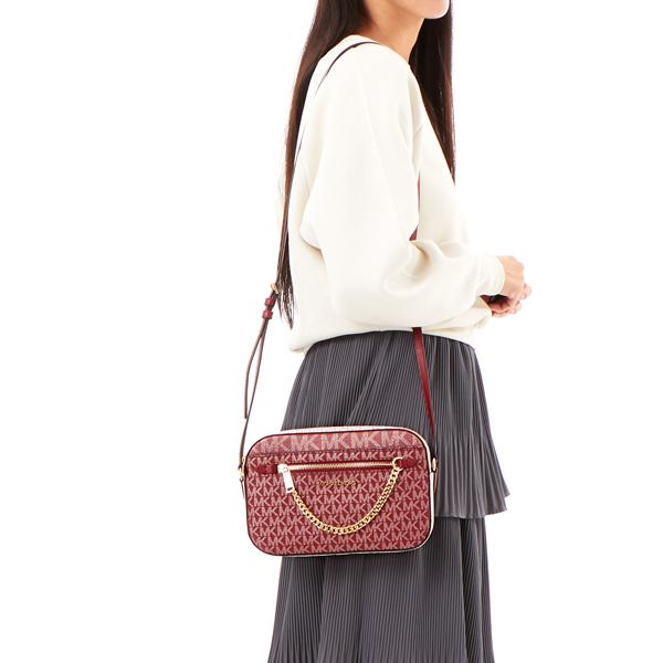 型番：35F5GTTC9V606ブランド：マイケル・コース商品名：JET SET ITEM LG EW ZP CHAIN XBDY クロスボディカラー：チェリー