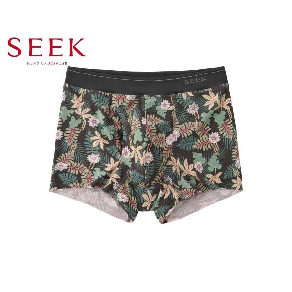 型番：EEC680Bブランド：シーク商品名：【ＳＥＥＫ】【ボクサ−ブリ−フ（前あき）】【リップウエストカットオフ】カラー：リュエルパ-プ/ソフトグリ-ン