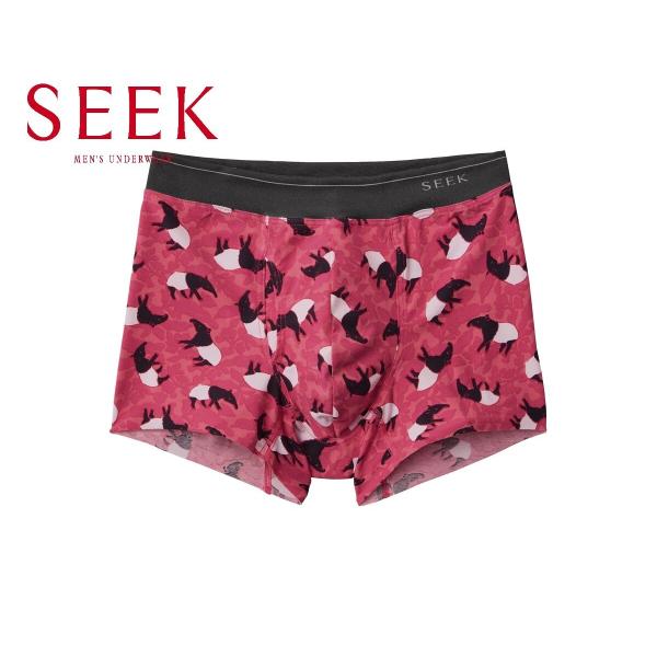 型番：EEC680Dブランド：シーク商品名：【ＳＥＥＫ】【ボクサ−ブリ−フ（前あき）】【リップウエストカットオフ】カラー：ブル-/ピンク