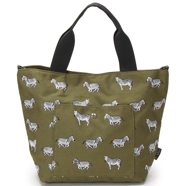 型番：25531-11602ブランド：クーコ商品名：【COOCO】サバンナアニマル2WAY トートバッグ ショルダーバッグカラー：カーキ/ブラック/ライトベージュ