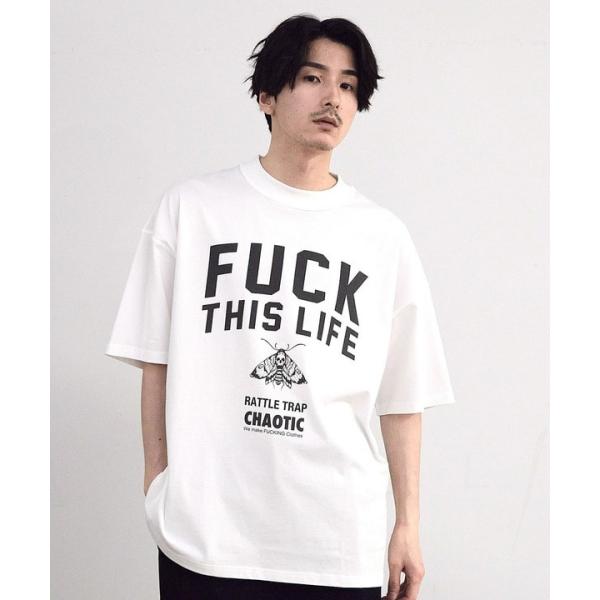型番：M0553UTS323ブランド：ラトルトラップ商品名：【CHAOTIC】別注FUCK THIS LIFEプリントオーバーサイズTシャツカラー：ホワイト/ブラック