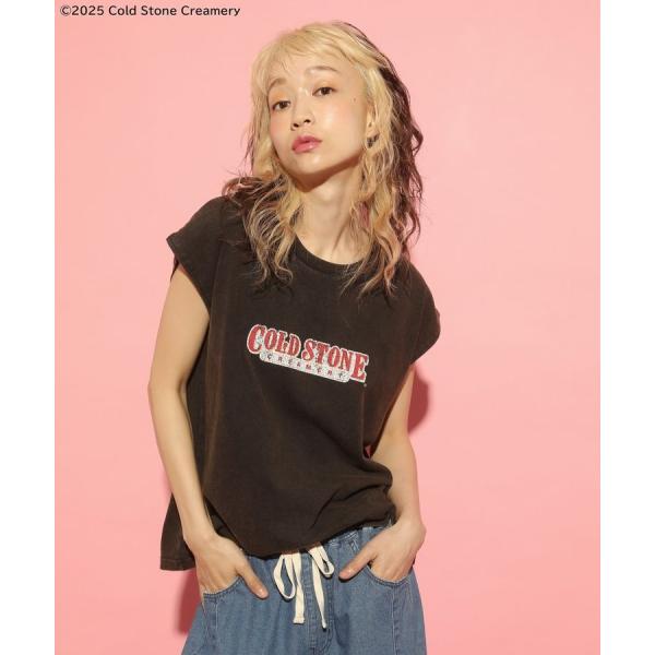 型番：06000680300ブランド：グリーンパークス商品名：COLDSTONE／アシッドウォッシュノースリーブカラー：チャコールグレー/ピンク/ブラウン