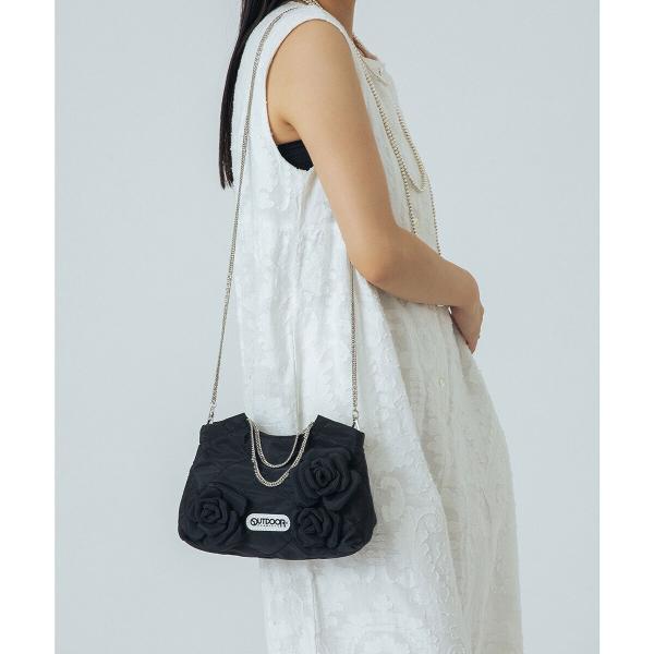 型番：212253053032ブランド：ローズバッド商品名：【ROSE BUD別注】OUTDOOR/FLOWER QUILTING MINI BAGカラー：KHAKI/PURPLE/BLACK