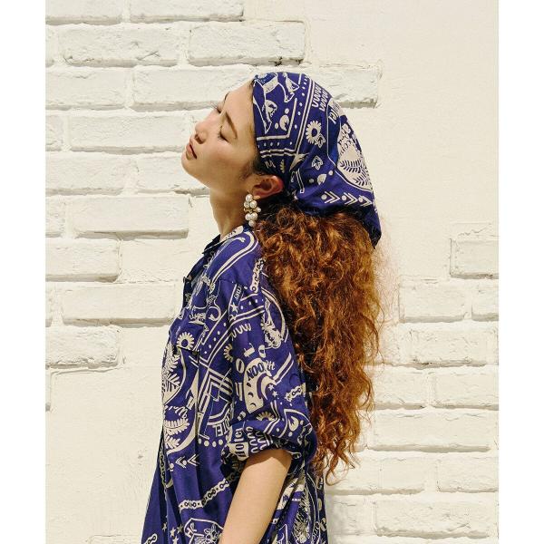 型番：210252054002ブランド：ローズバッド商品名：HLAADA for ROSE BUD/BANDANAカラー：NAVY/BEIGE
