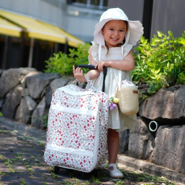 型番：9653463ブランド：プティマイン商品名：【トラベル】スーツケース/Lカラー：赤/アイボリー/薄ベージュ/紺