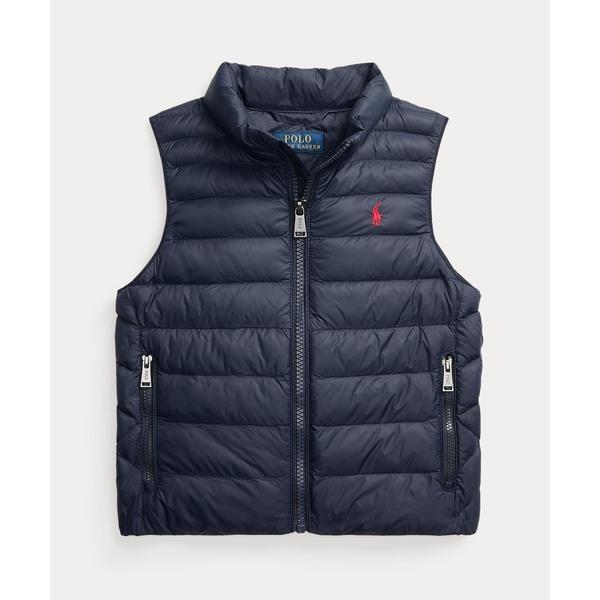 型番：CWPOOTWBN220061ブランド：ポロ ラルフ ローレン商品名：(ボーイズ 2才〜7才)P−Layer 2 パッカブル キルテッド ベストカラー：410ネイビー