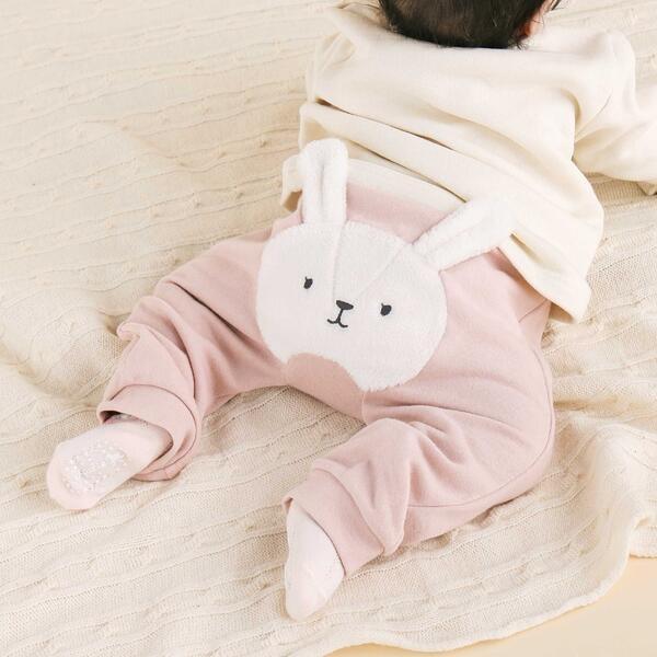 型番：1829-76025ブランド：スラップスリップ ベビー商品名：アニマルウサギクマネコおしりパッチパンツベビー(70~80cm)カラー：オフホワイト(ネコ)/ピンク(ウサギ)/ブラウン(クマ)