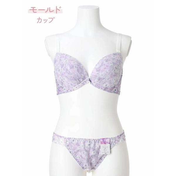 型番：25221705254ブランド：リジェイ＆スプル商品名：【WEB限定/脇高】[D85-I95］フラワープリントブラ＆ショーツ(モールドカップ)カラー：アイボリー