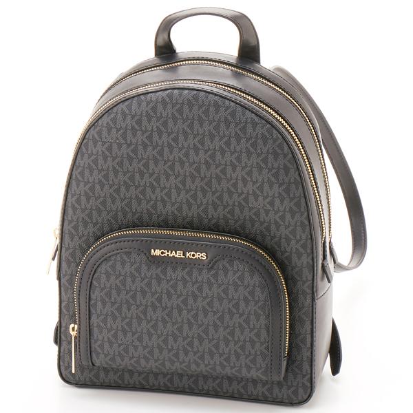 型番：35S2G8TB2B1ブランド：マイケル・コース商品名：JAYCEE ジップポケット バックパック ミディアム - MKシグネチャーカラー：ブラック