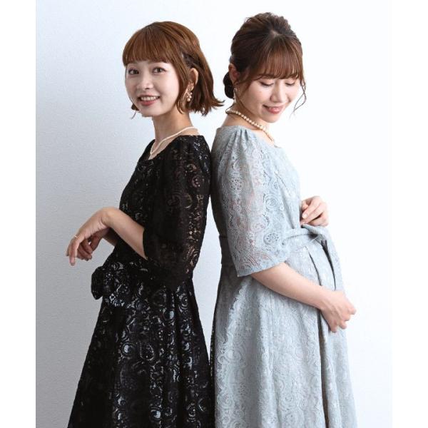 型番：BO-25009ブランド：スウィートマミー商品名：総レースロングドレスカラー：オールドブルー/ブラック