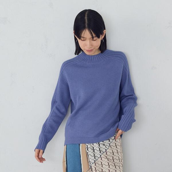 型番：12-77KM01-205ブランド：コムサイズム商品名：【ウォッシャブル】日本の色　ハイネックニットカラー：石板色(グレー)/象牙色(ベージュ)/蒸栗色(イエロー)/薄縹色(ブルーグレー)/灰白色(ホワイト)/真黒色(ブラック)/猩々...