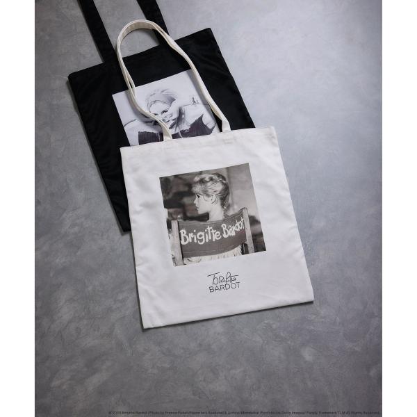 型番：GGX35330ブランド：ロペ商品名：【Brigitte Bardot×ROPE'・コラボ】モノクロフォトプリントキャンバストートバッグ【カラー：ブラック(01)/ホワイト(10)