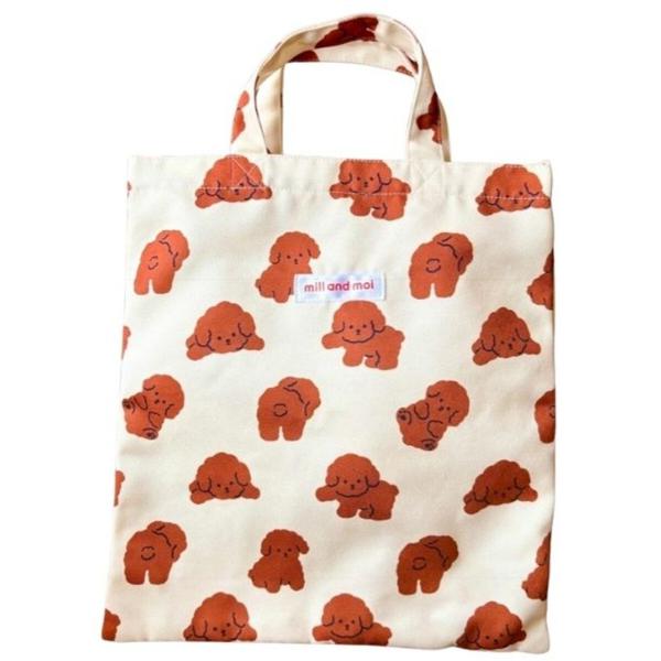 型番：MM04-Bブランド：mill and moi商品名：プードル ブラウン 3way トートバッグ ミルアンドモイ 韓国 推し活カラー：ベージュ
