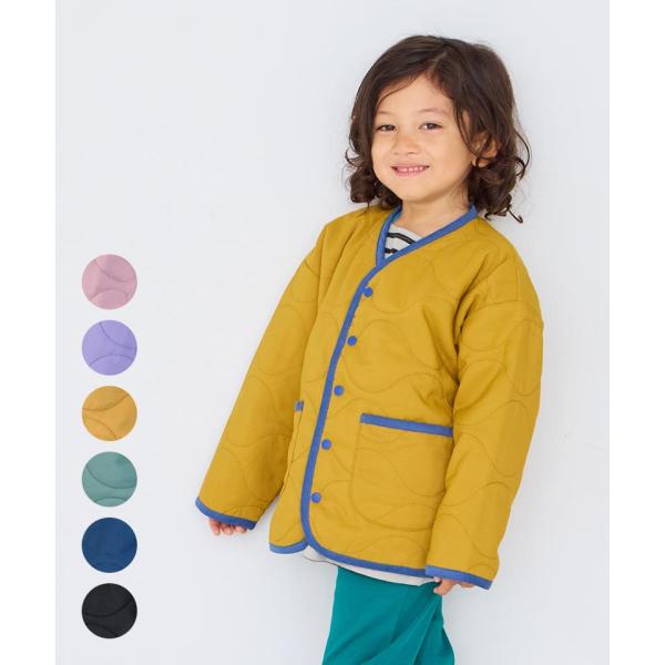 型番：0110652002ブランド：マーキーズ商品名：【マシンウォッシャブル】ヒョウタンキルトカーディガンジャケットカラー：Ｆ５０マスタード/Ｈ３０ラベンダー/Ｅ７０カーキ/Ｂ９０ブラック/Ｇ３０ピンク/Ｃ７０ネイビー