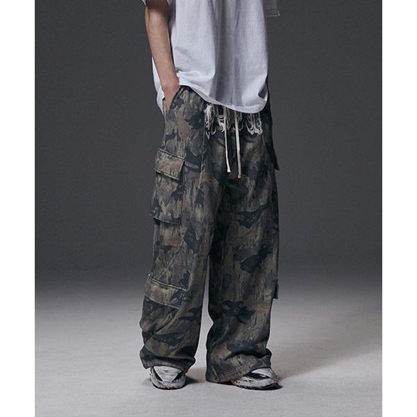 型番：7845910242ブランド：エルエイチピー商品名：NOT4NERD／ノットフォーナード／CAMO MULTI CARGO SWEAT PANTSカラー：グレー/カーキ