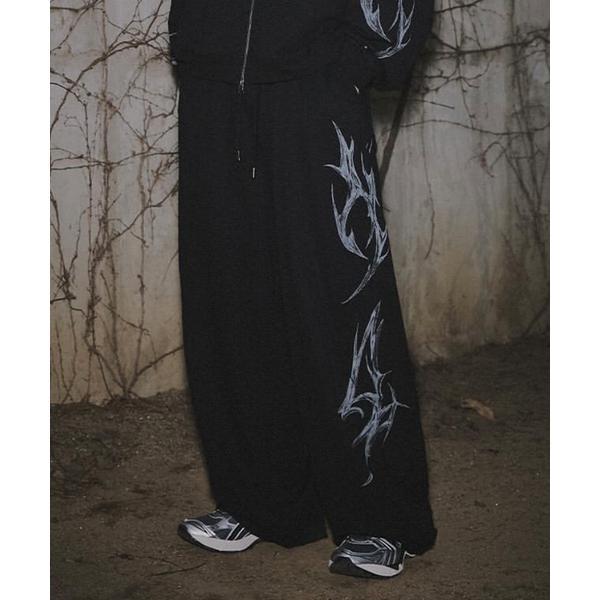 型番：7845910241ブランド：エルエイチピー商品名：NOT4NERD／ノットフォーナード／DAGGER TRIBAL LOGO SWEAT PANTSカラー：ブラック/グレー/アイボリー2