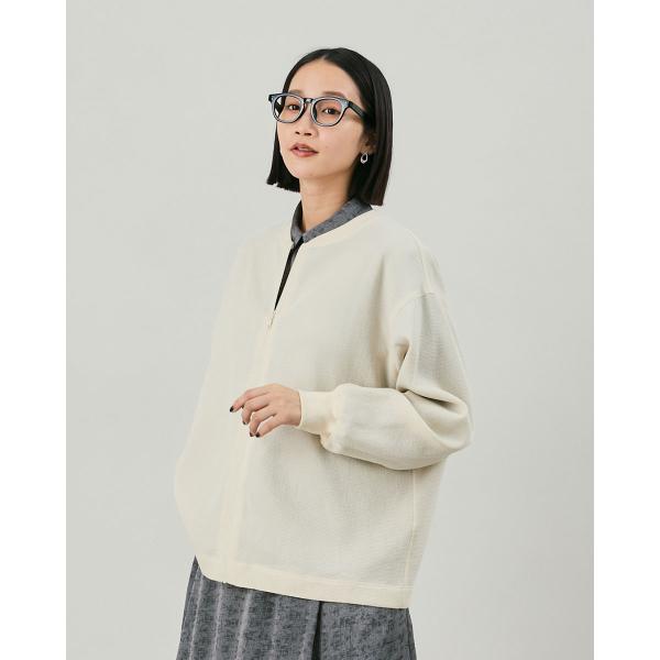 型番：401RC302ブランド：ジャンセン商品名：【カポック混】カポックワッフルリブ付きカーデカラー：アイボリー/ライトグリーン/ネイビー