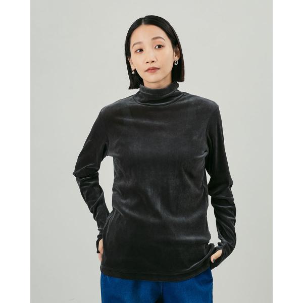 型番：401RC310ブランド：ジャンセン商品名：チュールフロッキータートルネックプルオーバーカラー：アイボリー/ライトグレー