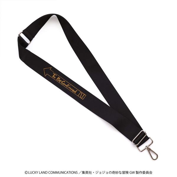 型番：0015420001ブランド：ブルーミング商品名：ジョジョの奇妙な冒険　黄金の風　スマホストラップ　To Be Continuedカラー：ブラック