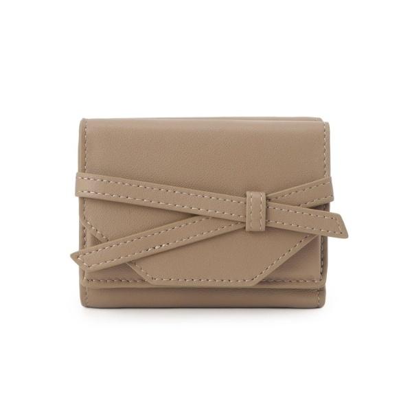 型番：01604996ブランド：ドレステリア商品名：TOV（トーヴ）別注 MIMI−WALLET SMOOTH ミニ財布カラー：トープ（０５４）