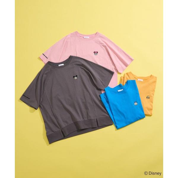 型番：06000862500ブランド：グリーンパークス商品名：Mickey friend ／ ワンポイントBIGTEEカラー：チャコールグレー/ピンク/イエロー/ブルー