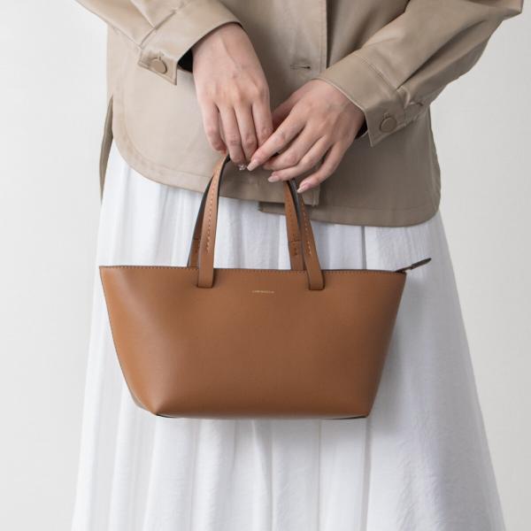 型番：Q56473ブランド：ロリステッラ商品名：LORISTELLA◆ベーシックレザーハンドバッグカラー：キャメル/ブラック