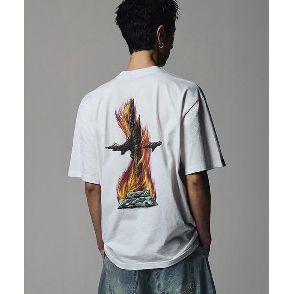 型番：7845934207ブランド：エルエイチピー商品名：NOT4NERD／ノットフォーナード／BURNNING STAKE T-SHIRT BROWNカラー：ホワイト