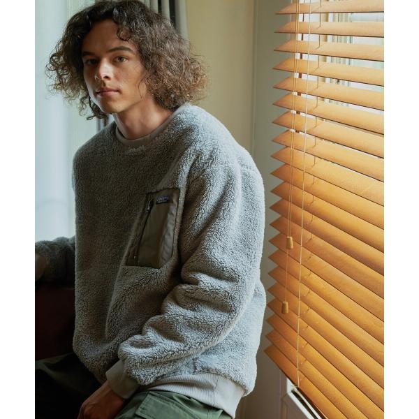 型番：205254019ブランド：ラギッドマウンテン商品名：【RAGGED MOUNTAIN】DERRY/デリー 防風 ボア トレーナーカラー：グレー/ブラック/アイボリー