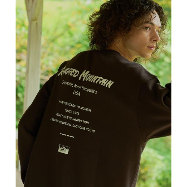 型番：205254055ブランド：ラギッドマウンテン商品名：【RAGGED MOUNTAIN】ALTON/アルトン バックプリント スウェットトレーナーカラー：グレー/ブラック/ネイビー/ブラウン