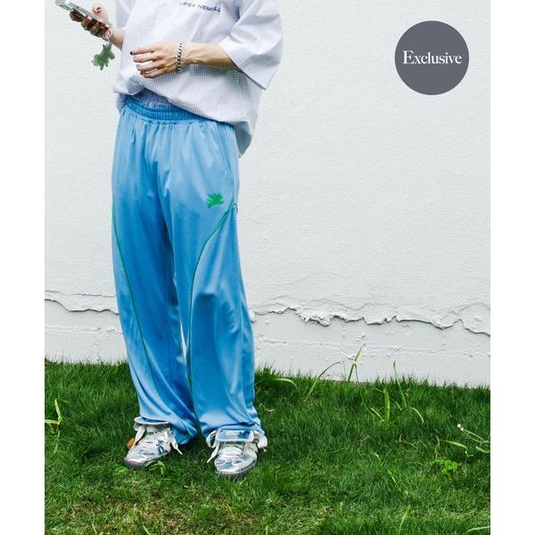 型番：AA45-14S123ブランド：センスオブプレイスバイアーバンリサーチ商品名：『別注』SHUHEI KOKI×SENSE OF PLACE　トラックパンツカラー：ライトブルー/ネイビー/ブラック