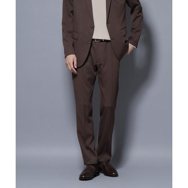型番：6685229205ブランド：ナノユニバース商品名：「N TROUSERS BASIC」 シャドーストライプパンツ(セットアップ可)カラー：ブラウン/D.ネイビー1