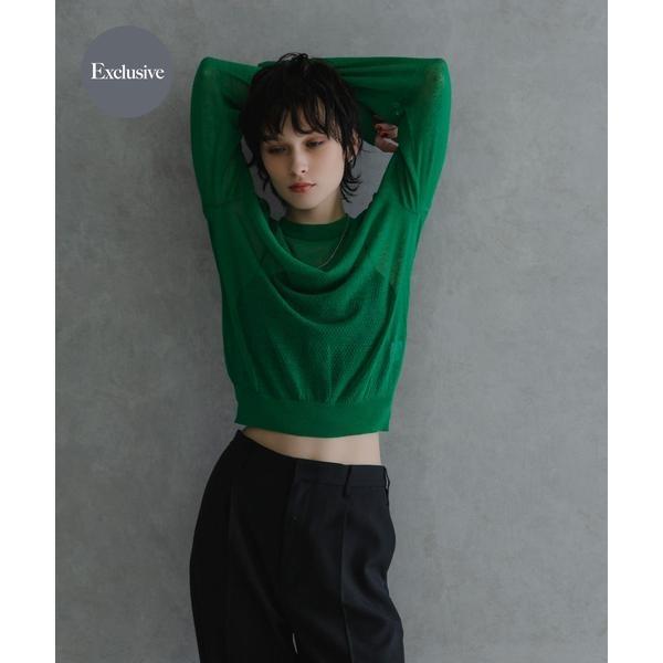 型番：UW46-RT24S-P18ブランド：アーバンリサーチ商品名：『別注』ROUTINE×URBAN RESEARCH　シアーニットカラー：チャコールグレー/ライトベージュ/グリーン/ネイビー/レッド