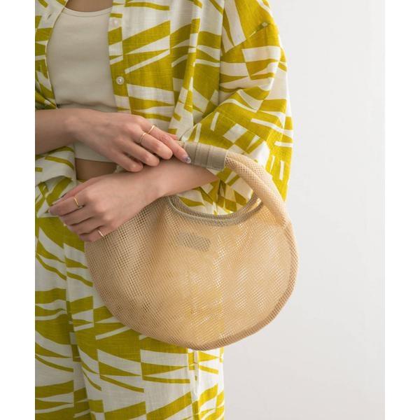 型番：KW44-234-210524ブランド：KBF商品名：CONTROL FREAK　メッシュラウンドバッグカラー：ベージュ/グリーン系その他/ブラック