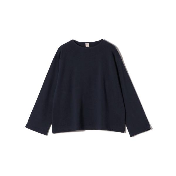 型番：312060102ブランド：シップス商品名：gicipi:クルーネック リラックス フィット ミラノ リブ カットソー（SPINACIO）カラー：オフホワイト/ピンク/ネイビー