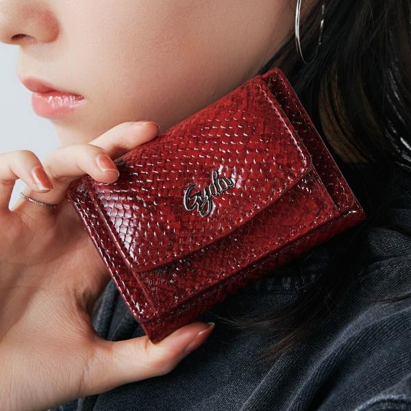 型番：GY-W363ブランド：ジェイダ商品名：GYDA (ジェイダ) PYTHON EMBOSS ミニ財布 GY-W363カラー：レッド/ブラック/ミックス