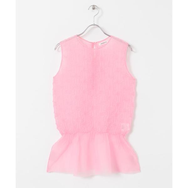 型番：DWA5-OCS25116ブランド：アーバンリサーチ ドアーズ商品名：OPEN SESAME CLUB　sheerlattice topsカラー：ピンク/ブラック