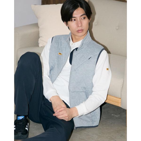 型番：312RC400ブランド：ゴールデンベア商品名：BEAR べスト　【GBGOLF】カラー：グレー/ネイビー