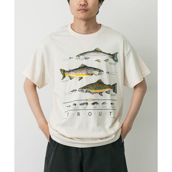 型番：DMA5-386ブランド：アーバンリサーチ ドアーズ商品名：LIBERTY GRAPHICS　Trout ＆ Fliesカラー：ナチュラル