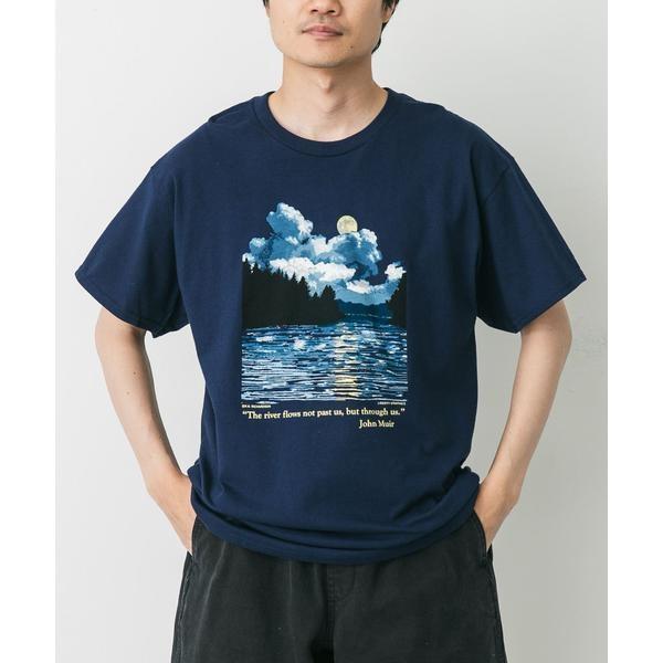 型番：DMA5-X9Cブランド：アーバンリサーチ ドアーズ商品名：LIBERTY GRAPHICS　Muir Riverカラー：ネイビー