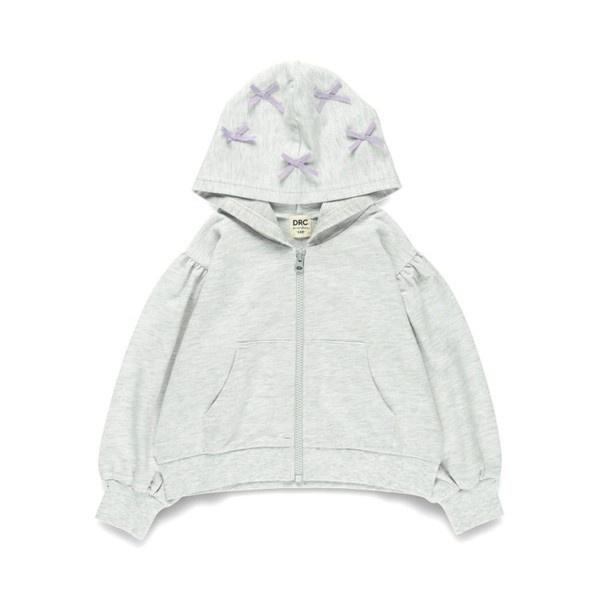 型番：16-5310-006ブランド：ブランシェス商品名：【WEB限定/DRC】フードリボンパーカーカラー：アイボリー/ライトグリーン/ミックス