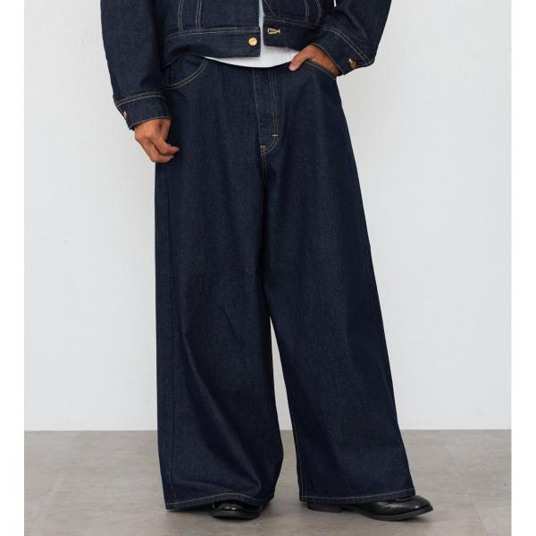 型番：LM0925-0001ブランド：リー商品名：【X-LINE】WIDEST JEANS/最も太いバギーデニムパンツカラー：インディゴブルー/中色ブルー