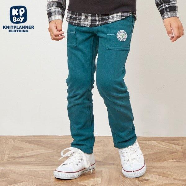 型番：2143132ブランド：ケーピー商品名：KPBOY ツイルストレッチ裏起毛パンツ(80〜150)カラー：グリーン/チャコール