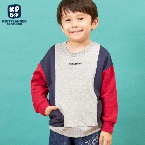 型番：4544208ブランド：ケーピー商品名：KPBOY(ケーピーボーイ)切り替えポケット付きトレーナー(100〜150)カラー：赤/グリーン