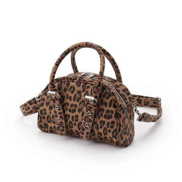 型番：8353402ブランド：ラブトキシック商品名：ハンドルバックルミニボストンカラー：黒/オフ　ホワイト/赤/マルチ