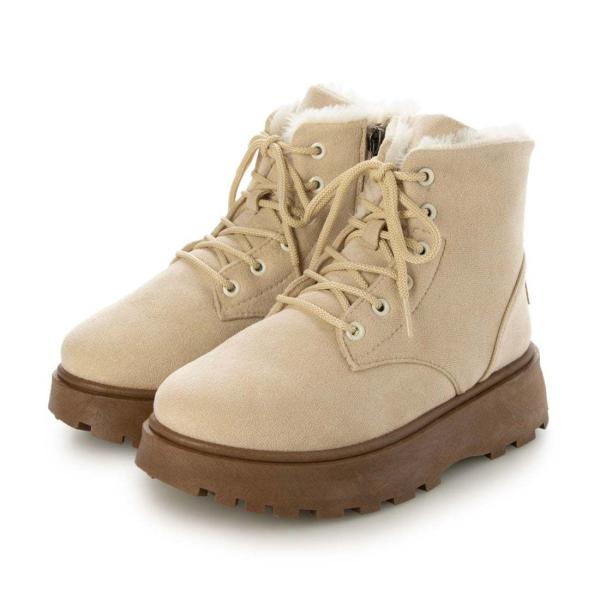 型番：3507ブランド：ハスキー商品名：ONNI ELAMA キラキラ ホットフィクス フェイクムートンファー 防寒 レースアップ ブーツカラー：BL/BL/BEIGE/PINK