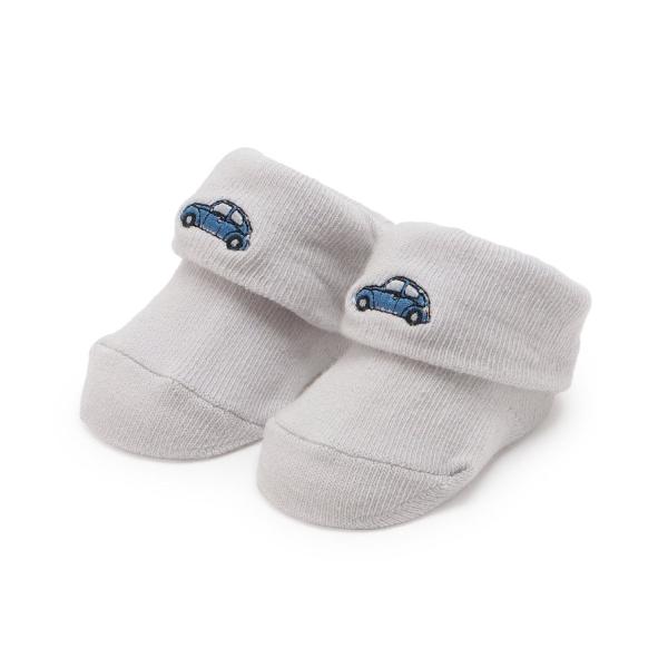 型番：9553555ブランド：プティマイン商品名：【POLO BCS】くるま刺繍カップソックスカラー：紺/オフ　ホワイト/トップ　グレー