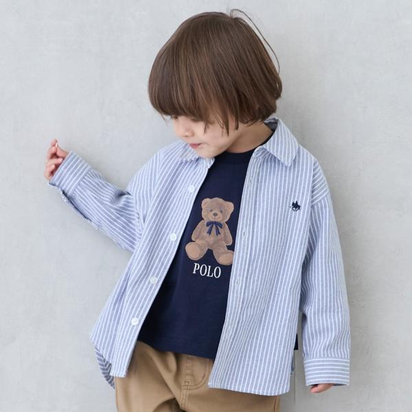 型番：9553214ブランド：プティマイン商品名：【POLO BCS】アソート長袖シャツカラー：ブルー/オフ　ホワイト/マルチ